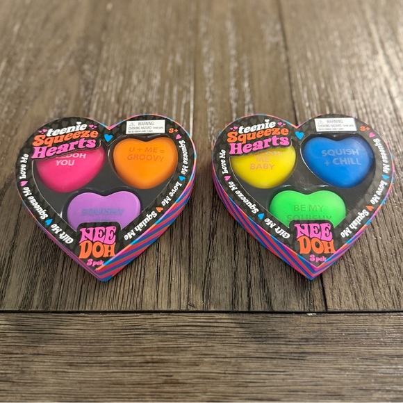 Needoh | Toys | Needoh Teenie Squeeze Hearts Squishy Novelty Toy ...